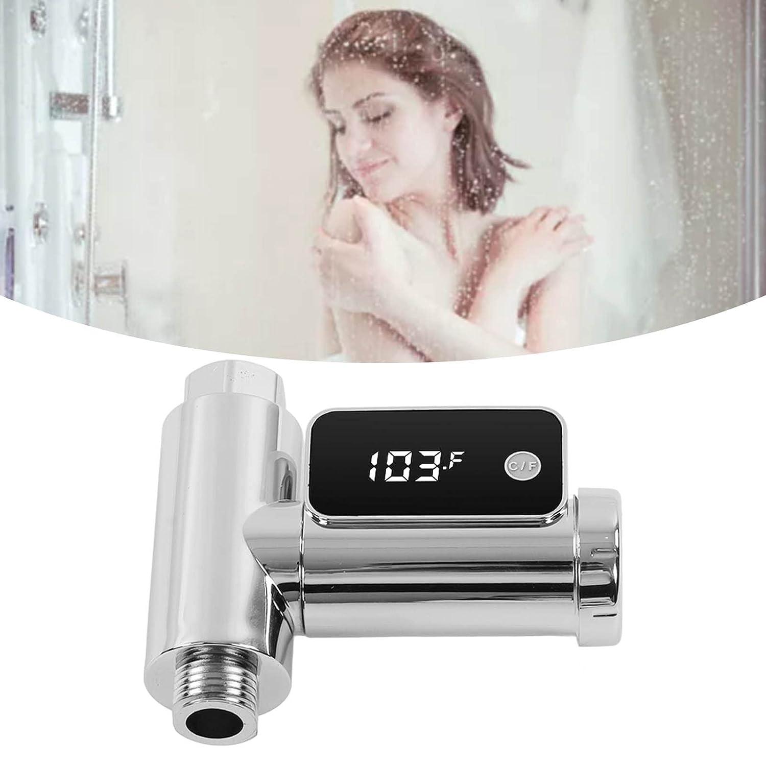 Shower Thermometer G1/2 LED Display - 0.5 C Accuracy - Easy ...