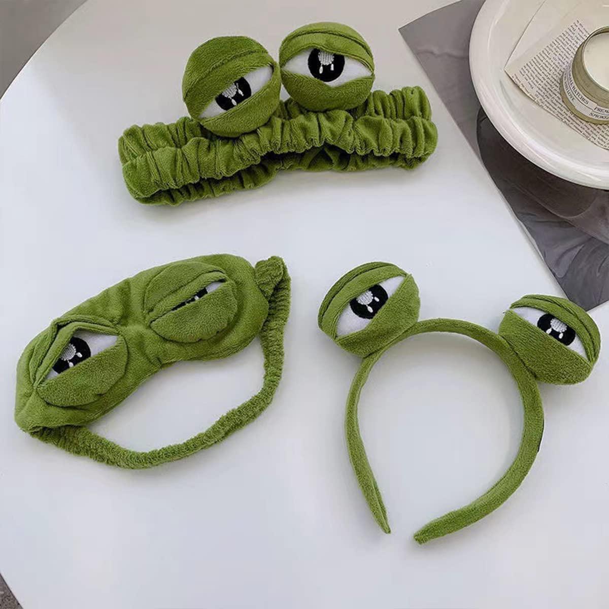 Cute Frog Headband for Face Washing | Funny Animal Spa Hair Band for ...