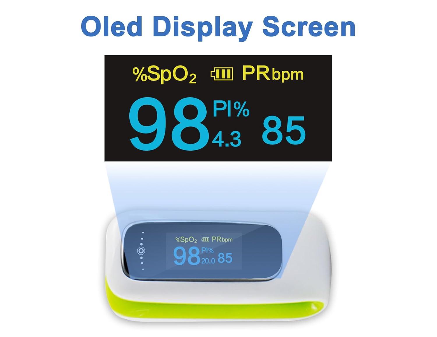 Rechargeable Oxygen Monitor Finger Adults Bluetooth Pulse Oximeter CE ...