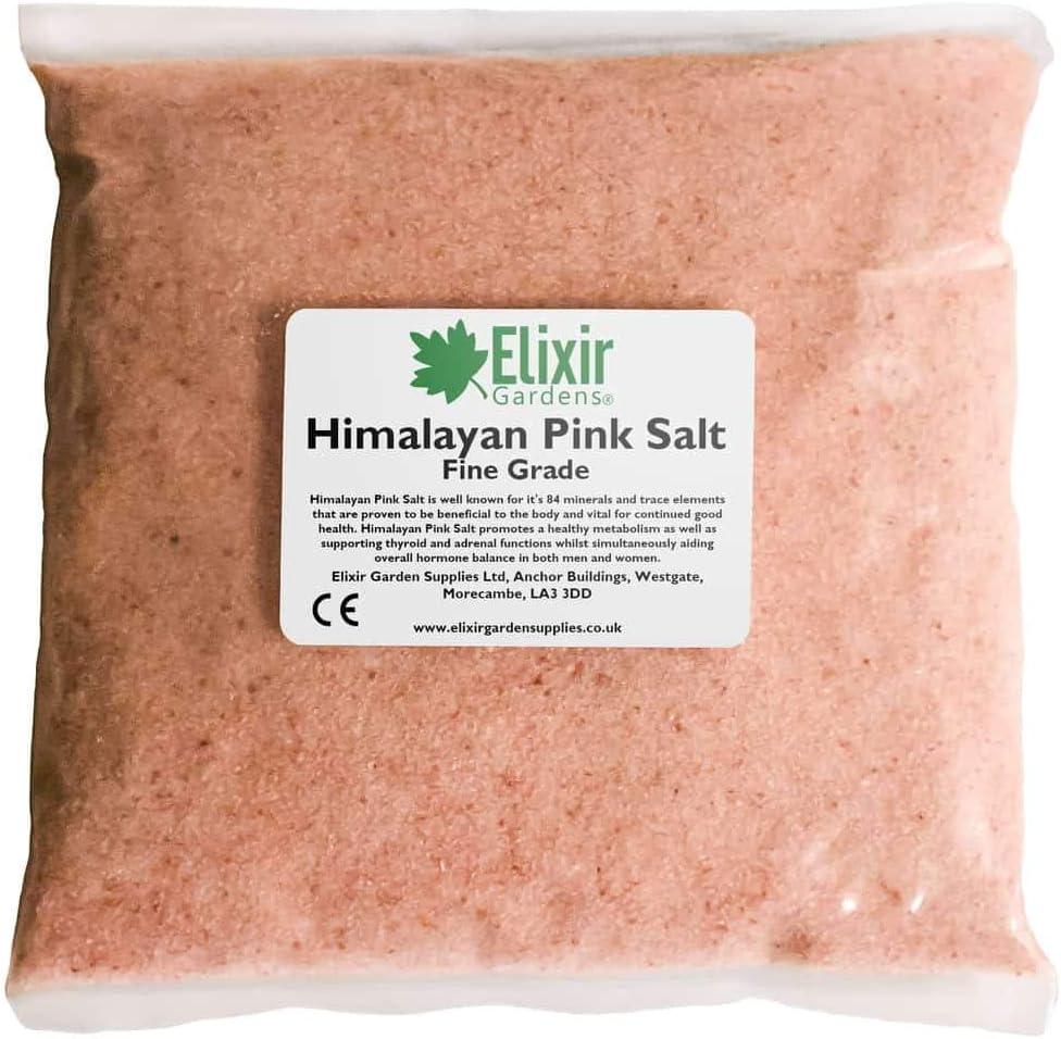 Organic Himalayan Pink Salt 2kg - Fine Grade by Elixir Gardens | Buy ...