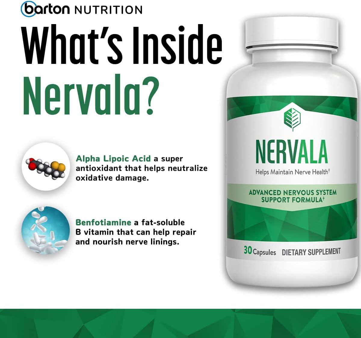 Barton Nutrition Nervala - Advanced Nerve Support Formula with Alpha ...