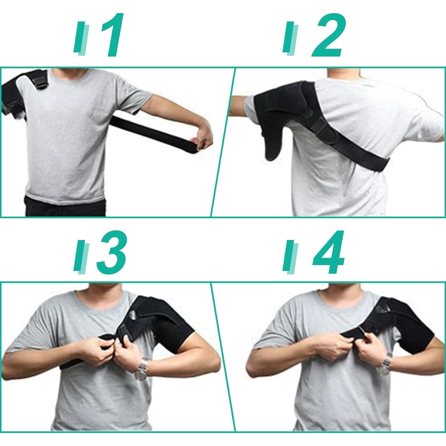 FEXPDL Adjustable Shoulder Support Brace for Men and Women - Rotator ...