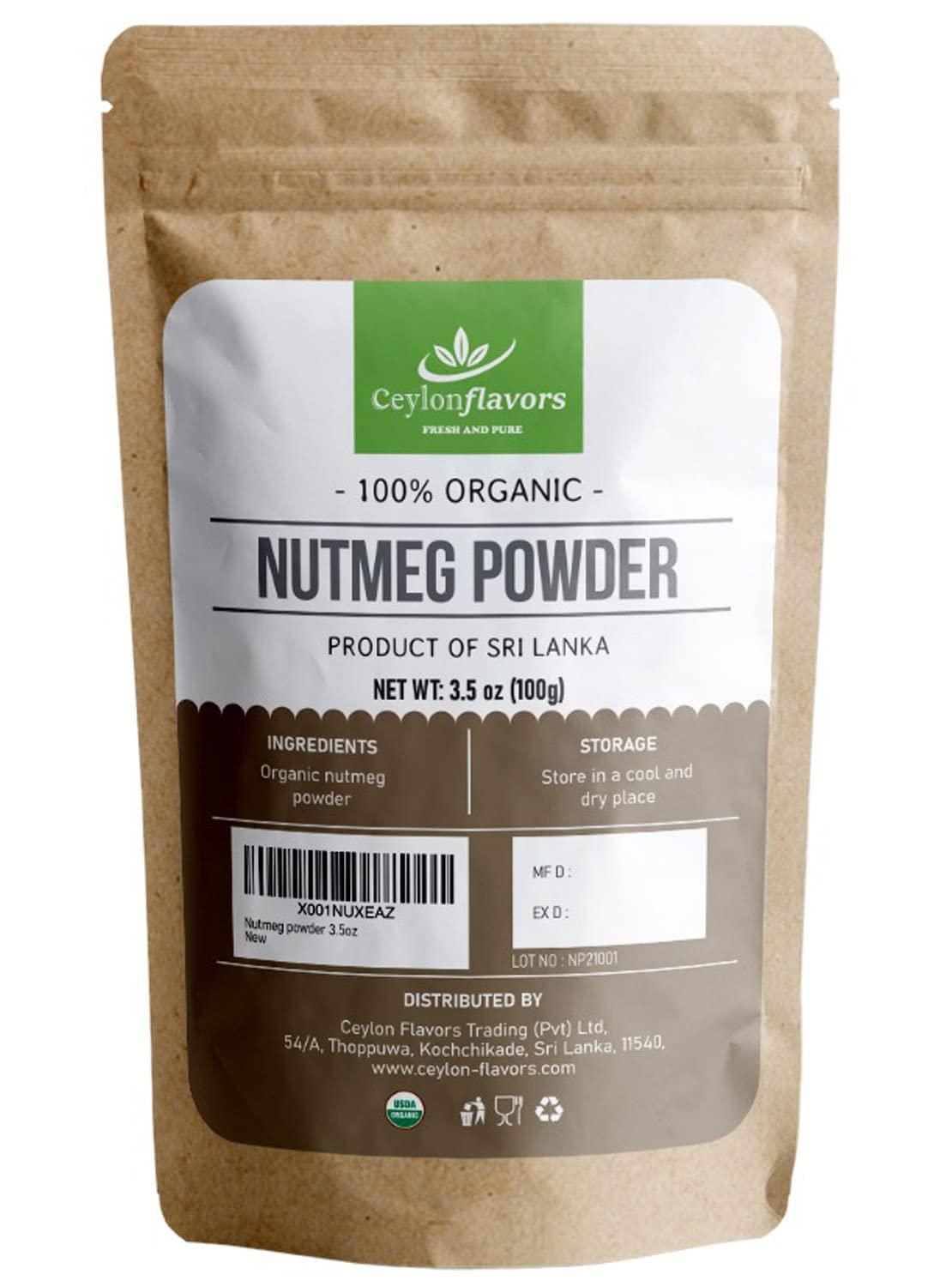 Organic Nutmeg Powder - Premium Grade from USDA Certified Farm in Sri ...