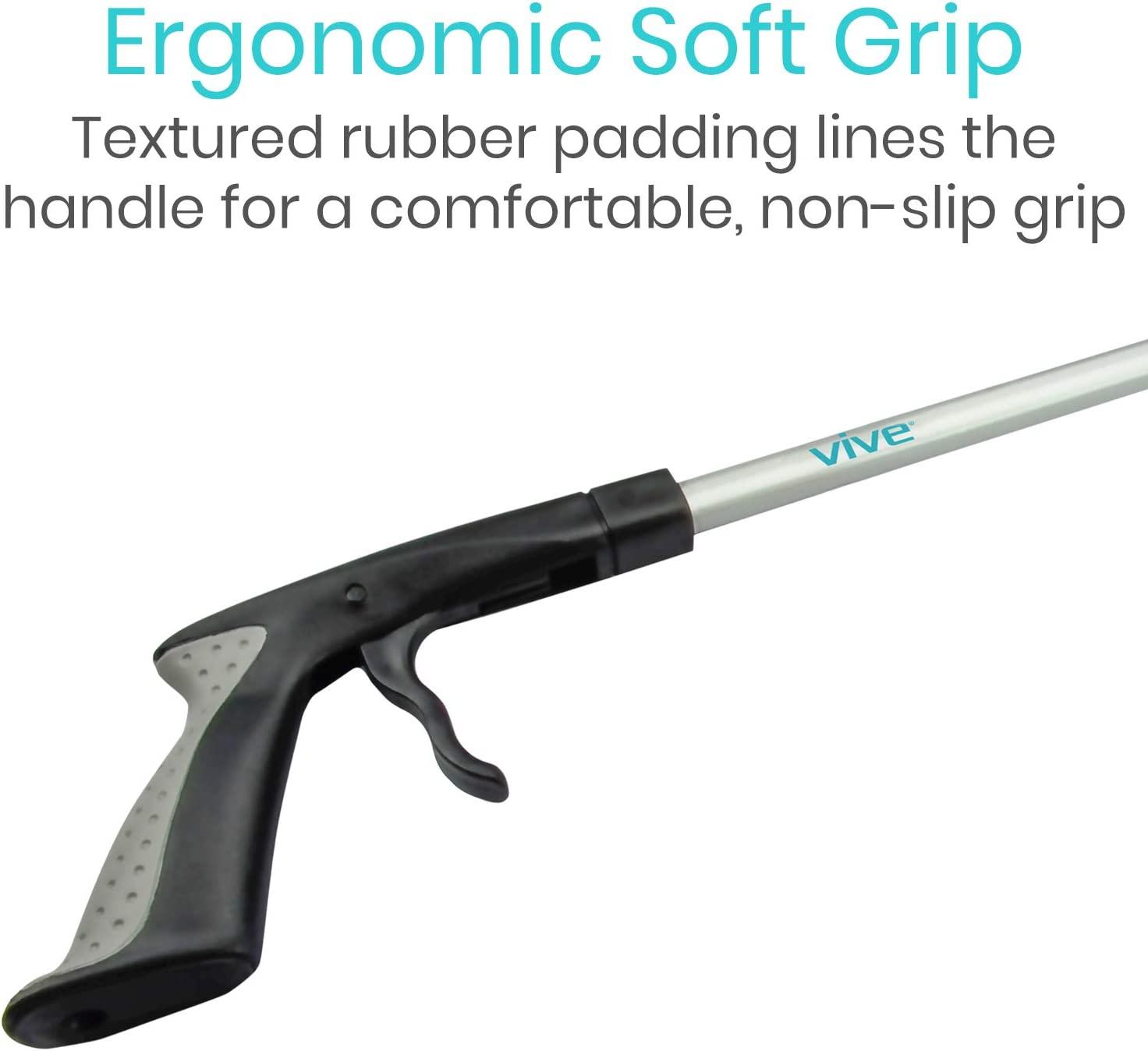 Vive Reacher Grabber 32 - Extra Long Mobility Aid with Rotating Hand ...