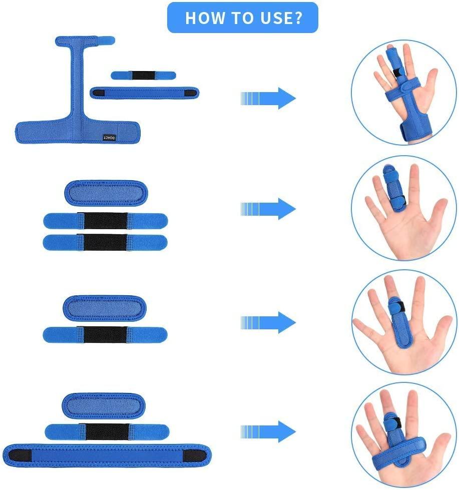 Milltrip Trigger Finger Splints - Universal Finger Brace for Arthritis ...