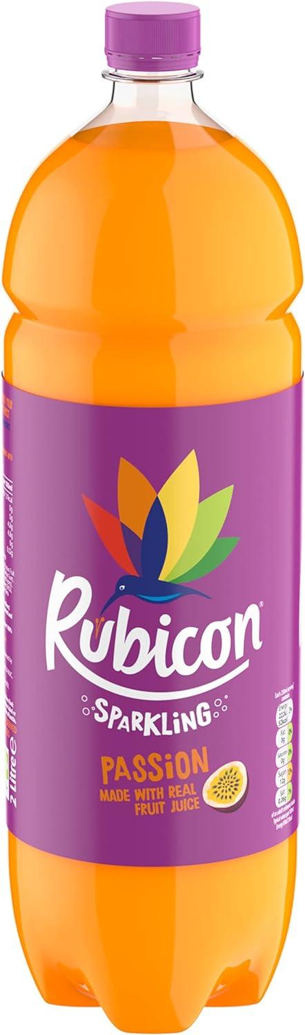Rubicon Sparkling Passion Fruit Fizzy Drink - 2L Bottle | Real Fruit ...