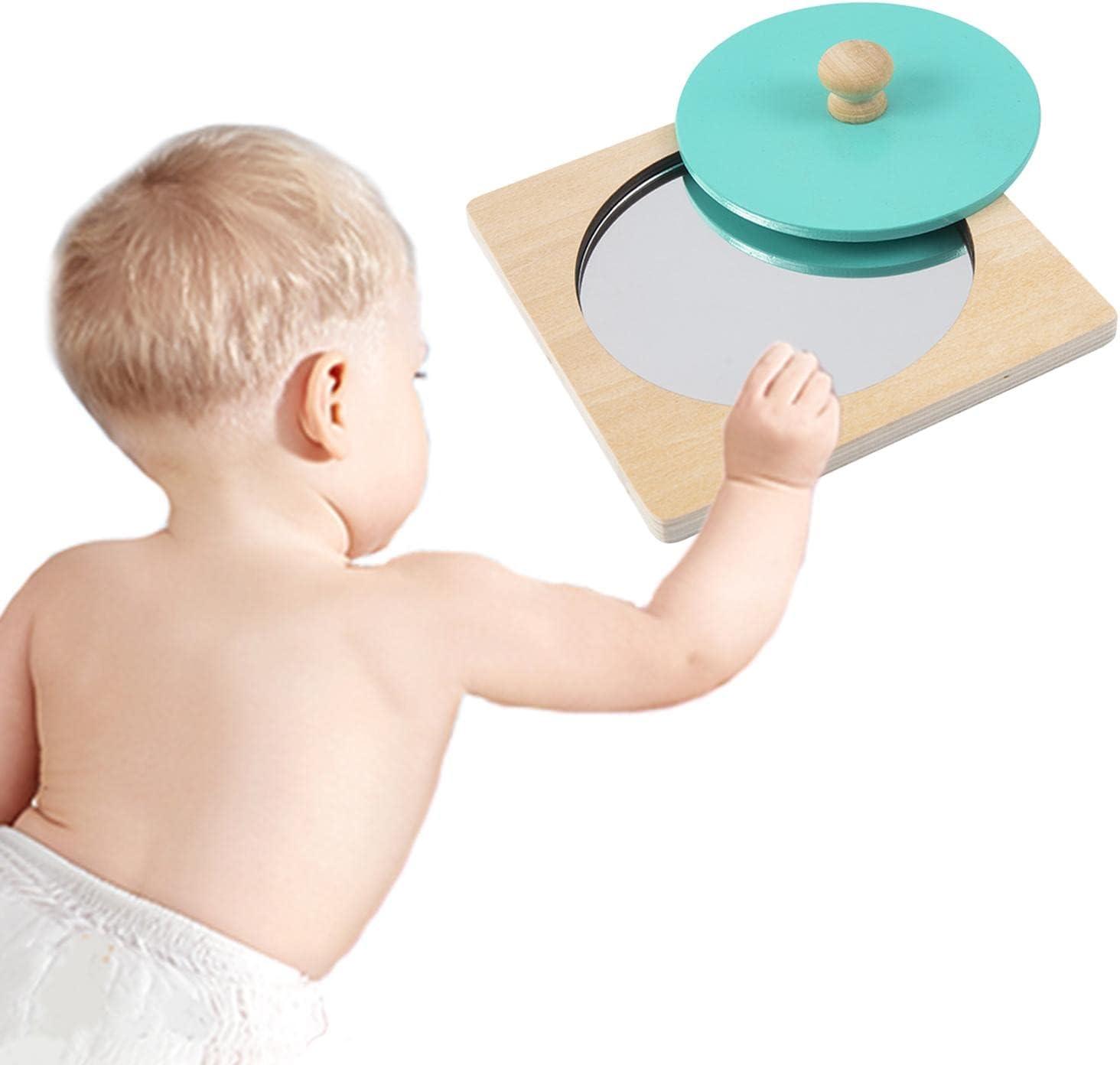 Harilla Pedagogical Baby Mirror Toys | Sensory & Bathing Wooden Toys ...