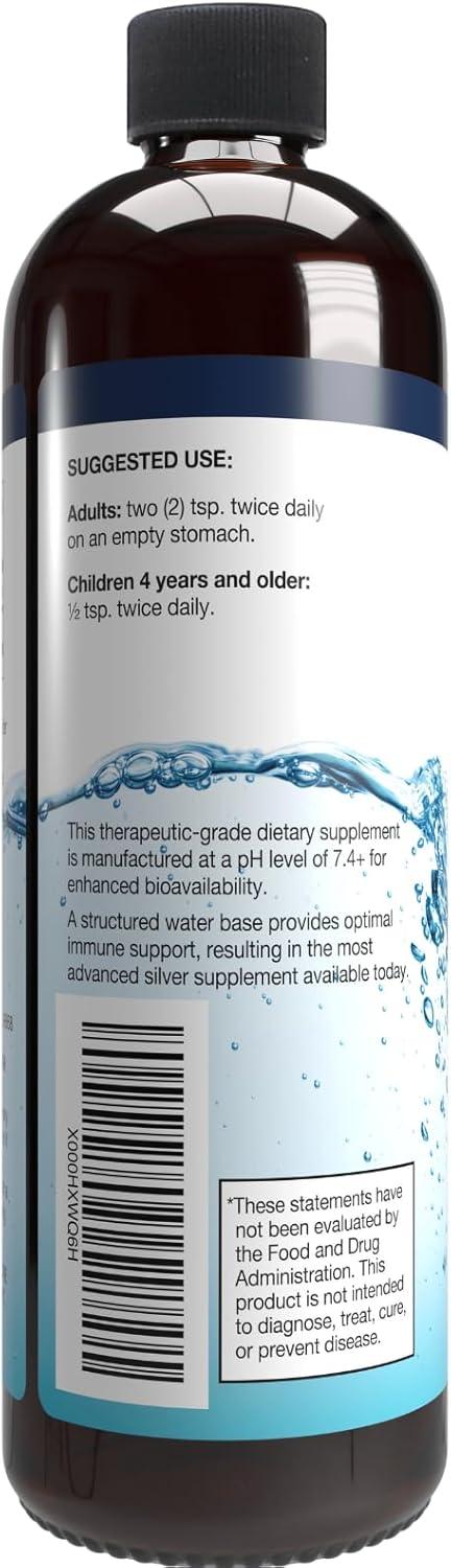 Colloidal Silver Liquid Solution 30ppm - 16 Oz Supplement | Mineral ...