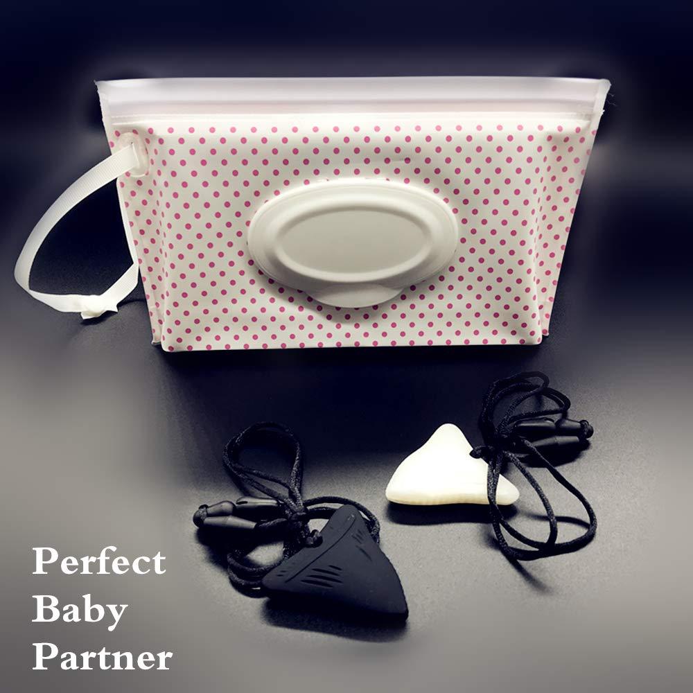 Chewing Ring Necklace - Silicone Shark Tooth Shape for Adults & Babies ...