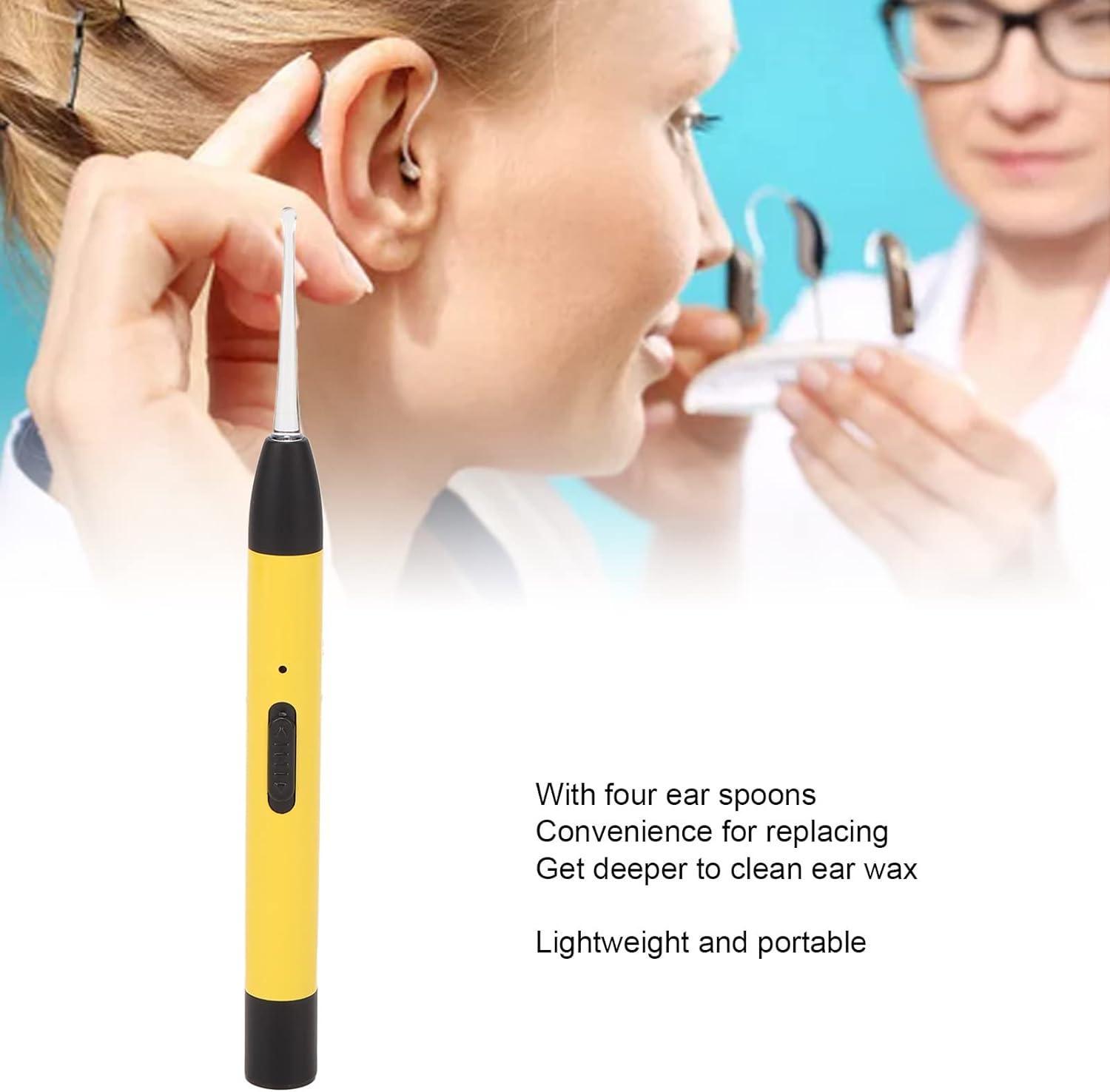 Rechargeable Light Earpick Spoon for Ear Wax Removal - Double Light ...