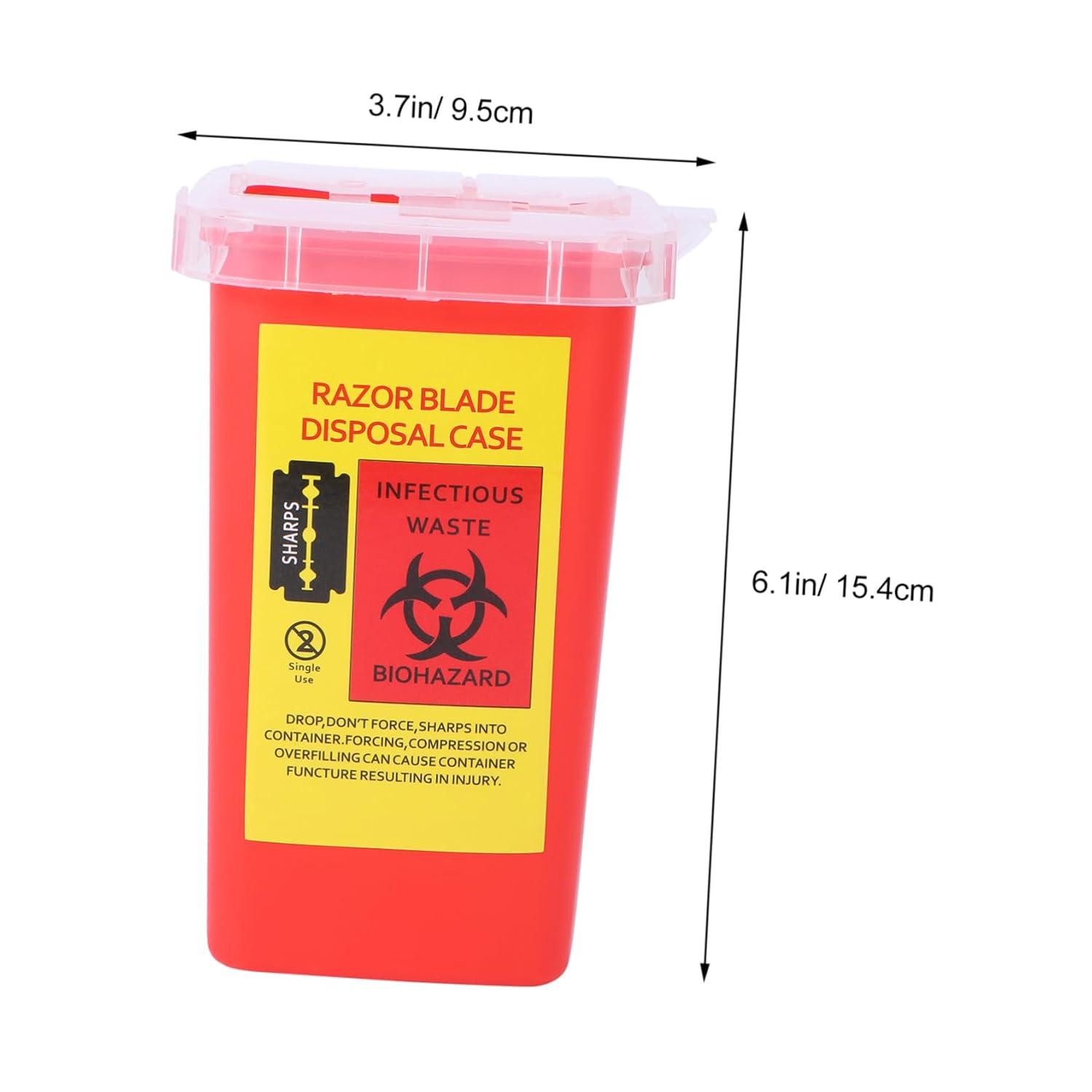 Safety Razor Holder & Blade Disposal Container - Healeeved Needle ...