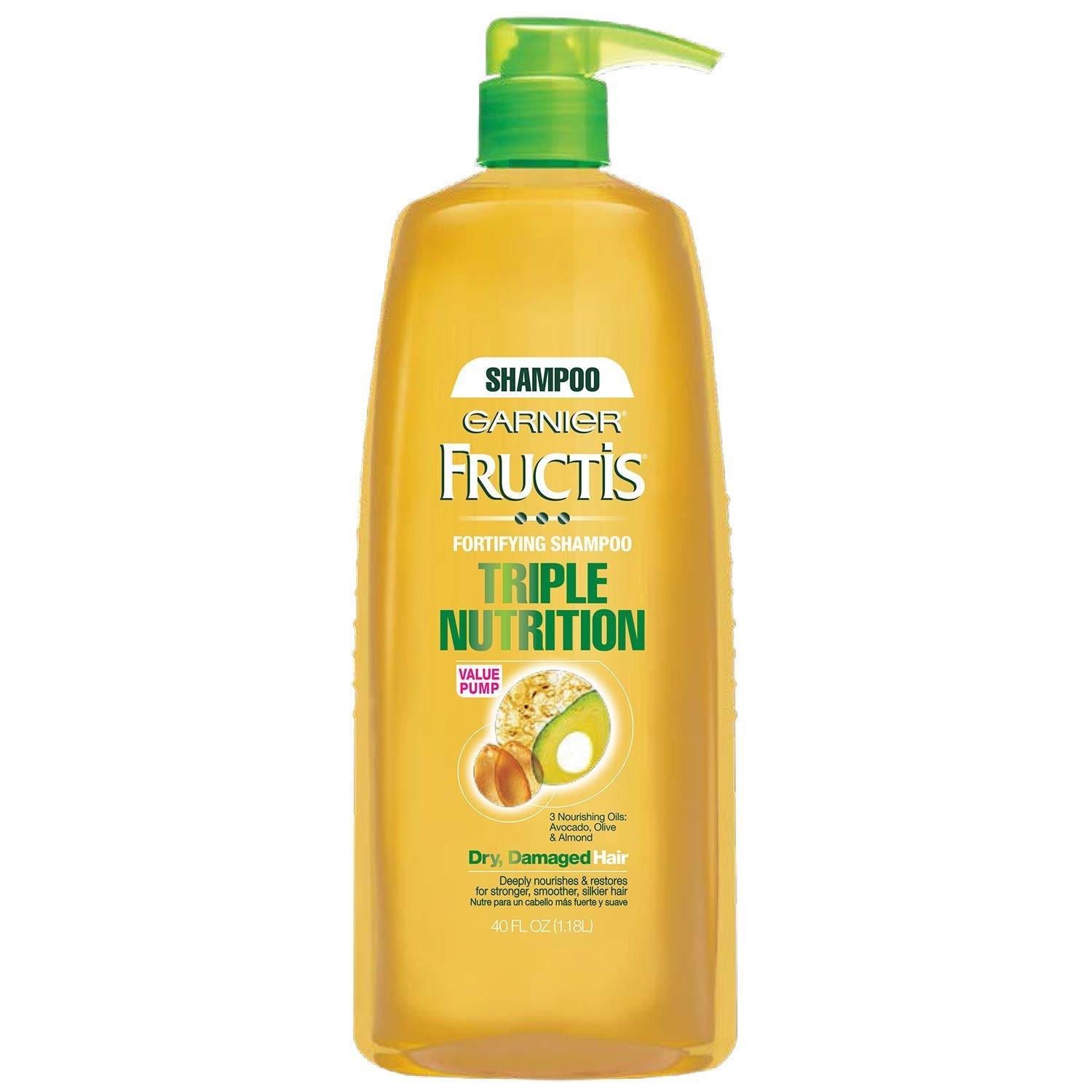 Buy Garnier Fructis Triple Nutrition Shampoo | Nourishing Hair Care for ...