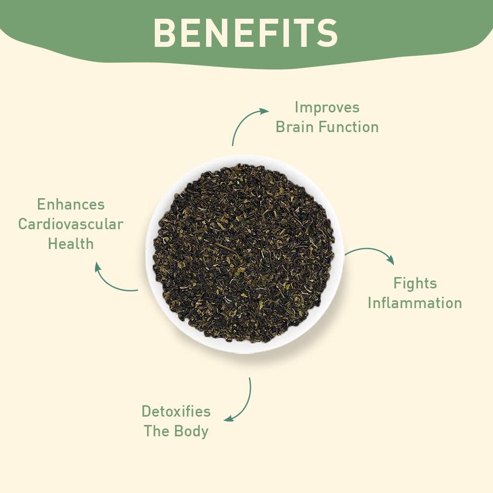 Handpicked Himalayan Green Tea Loose Leaf (255g/9oz) | Non-GMO | 100 ...
