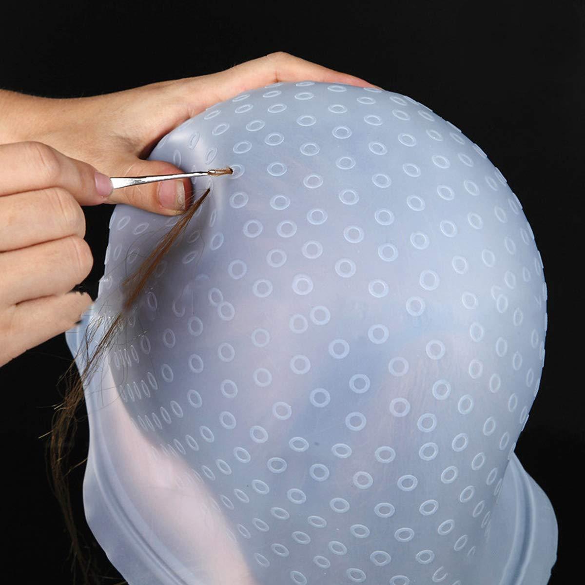 NATUCE Silicone Highlight Cap - No Drilling Easy Hair Highlighting with ...