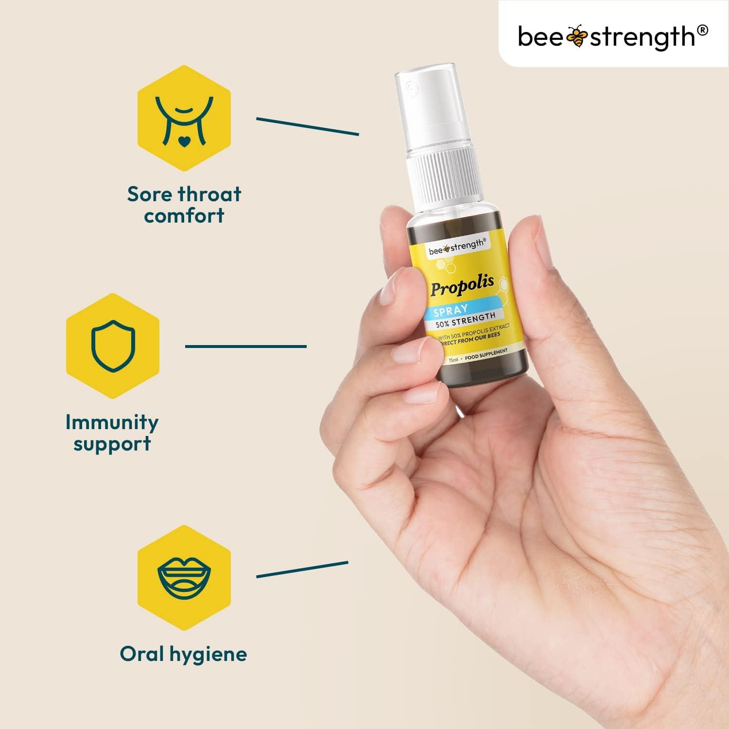 Bee Strength Propolis Spray (Caramel Flavour) | High-Strength Natural ...