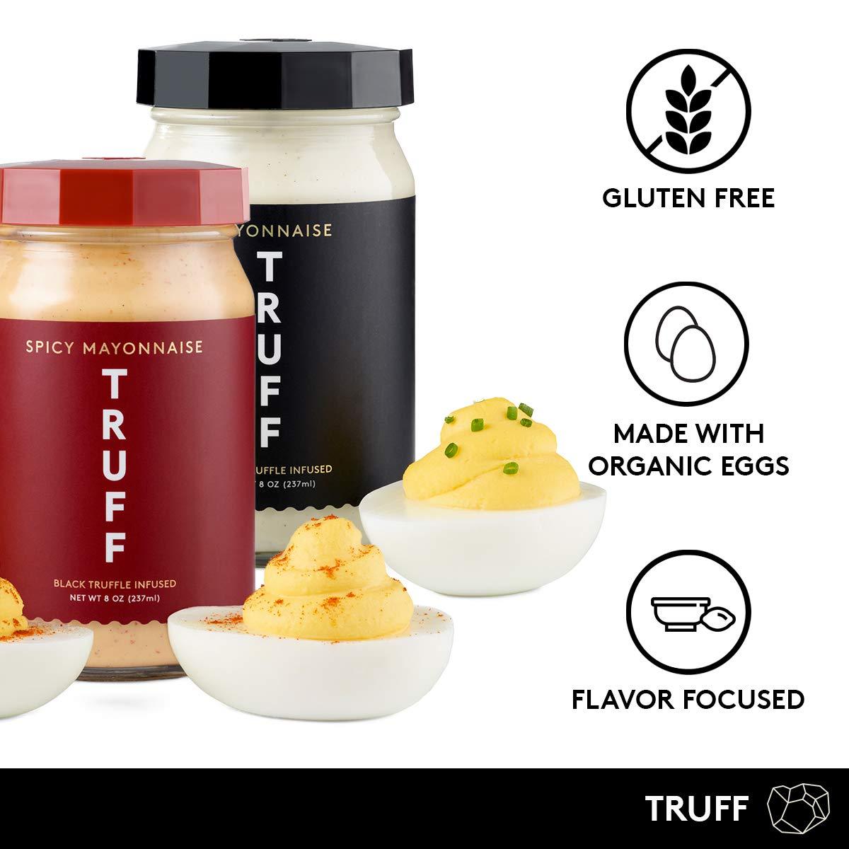 TRUFF Mayo Gourmet Black Truffle Mayonnaise Bundle - Original & Spicy ...
