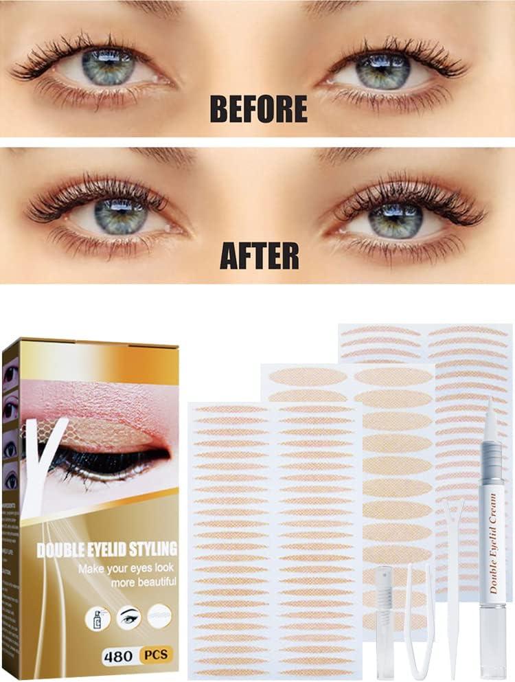 KOUISYY Double Eyelid Tape Invisible Eyelid Lift Strips Self-Adhesive ...