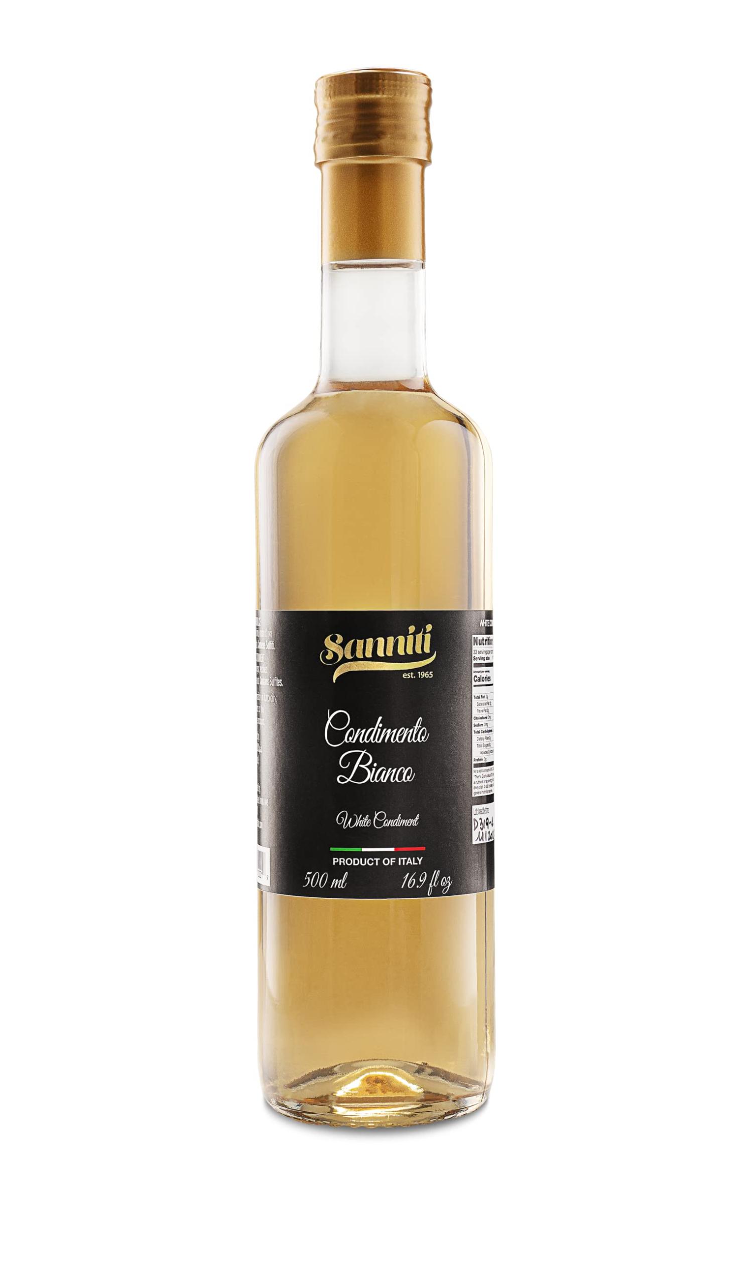 Sanniti White Balsamic Condiment 500ml - Authentic Italian Bianco ...
