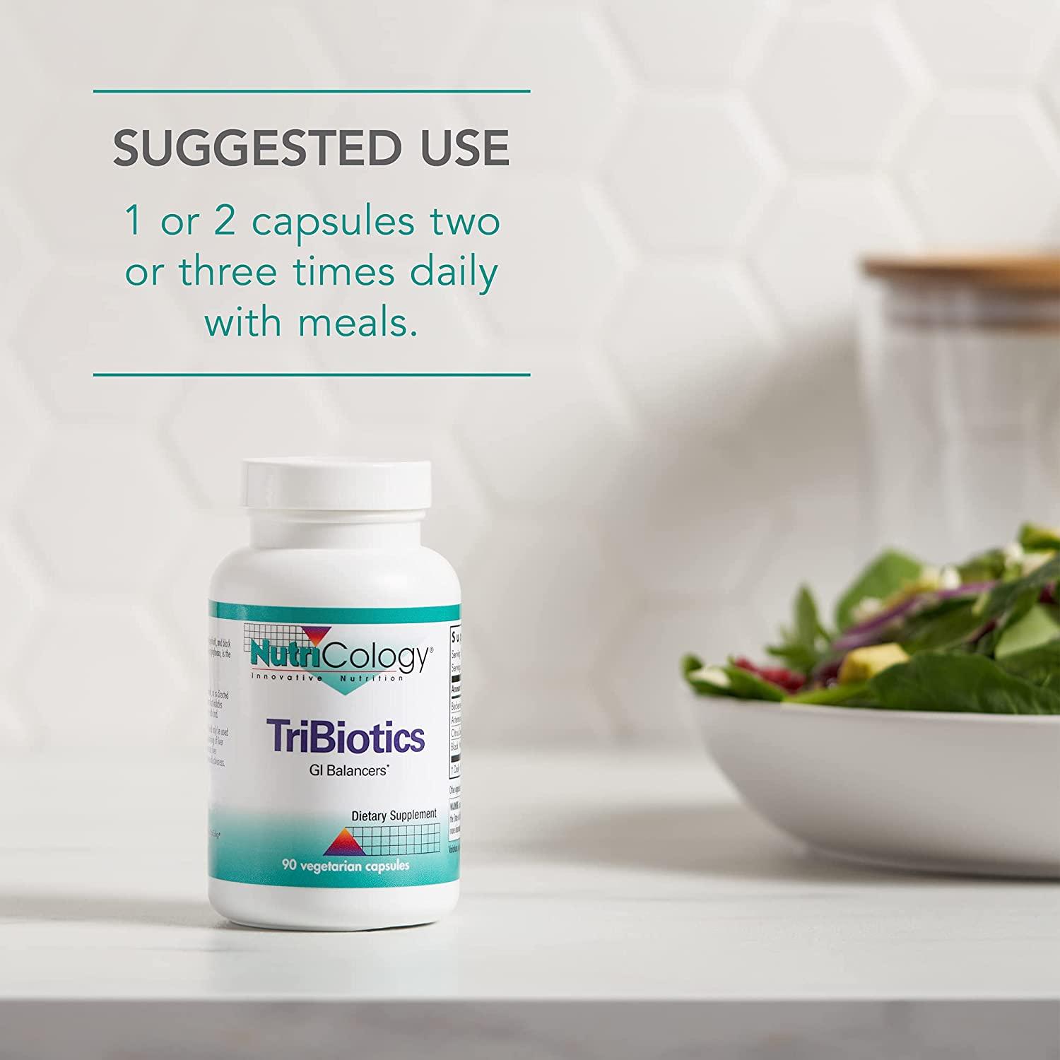 Nutricology TriBiotics - 90 Vegetarian Capsules for Digestive Health ...