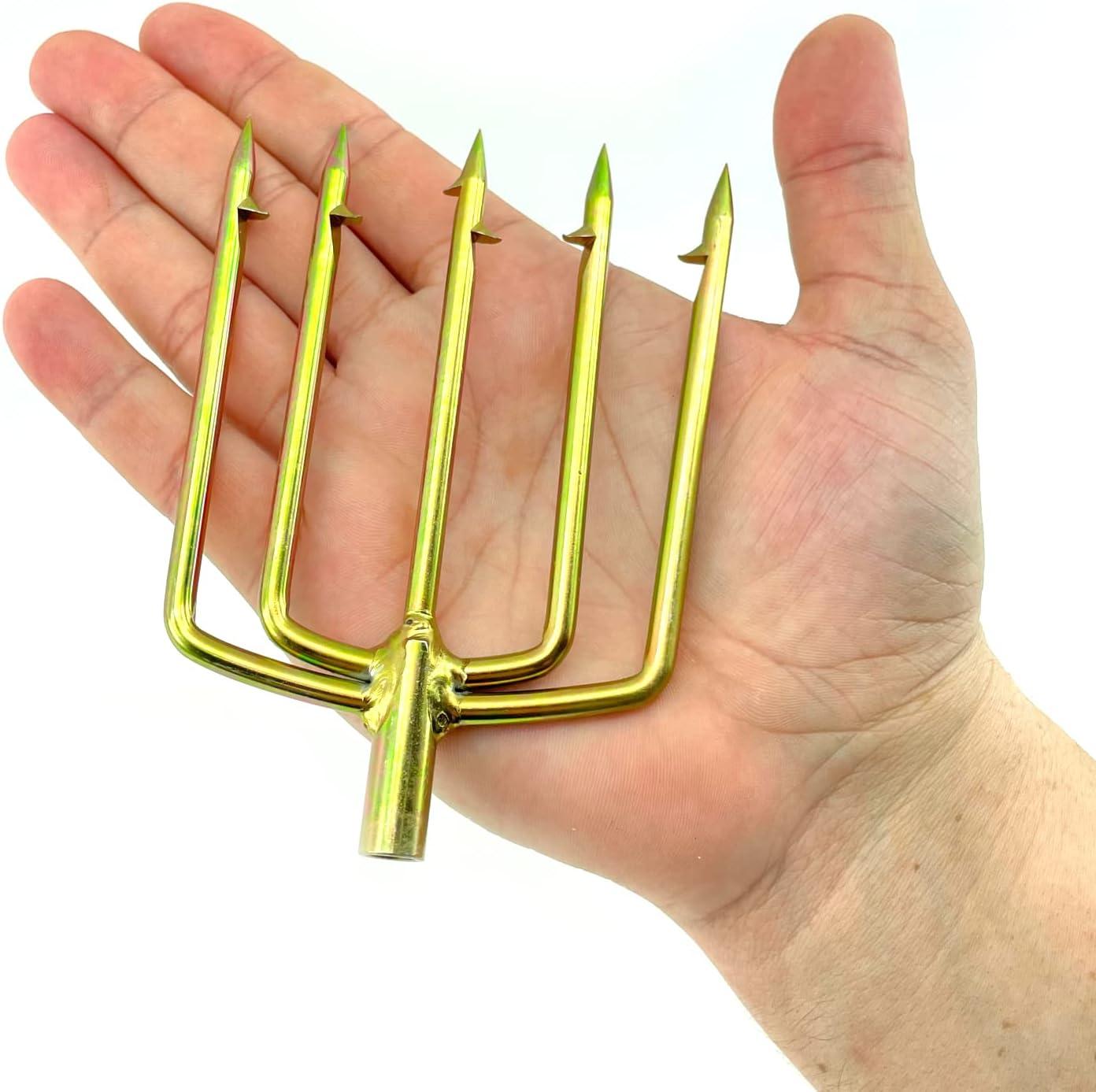 SPEARFISHING WORLD Multi-Prong Trident Harpoon Spear Tip for Hunting ...