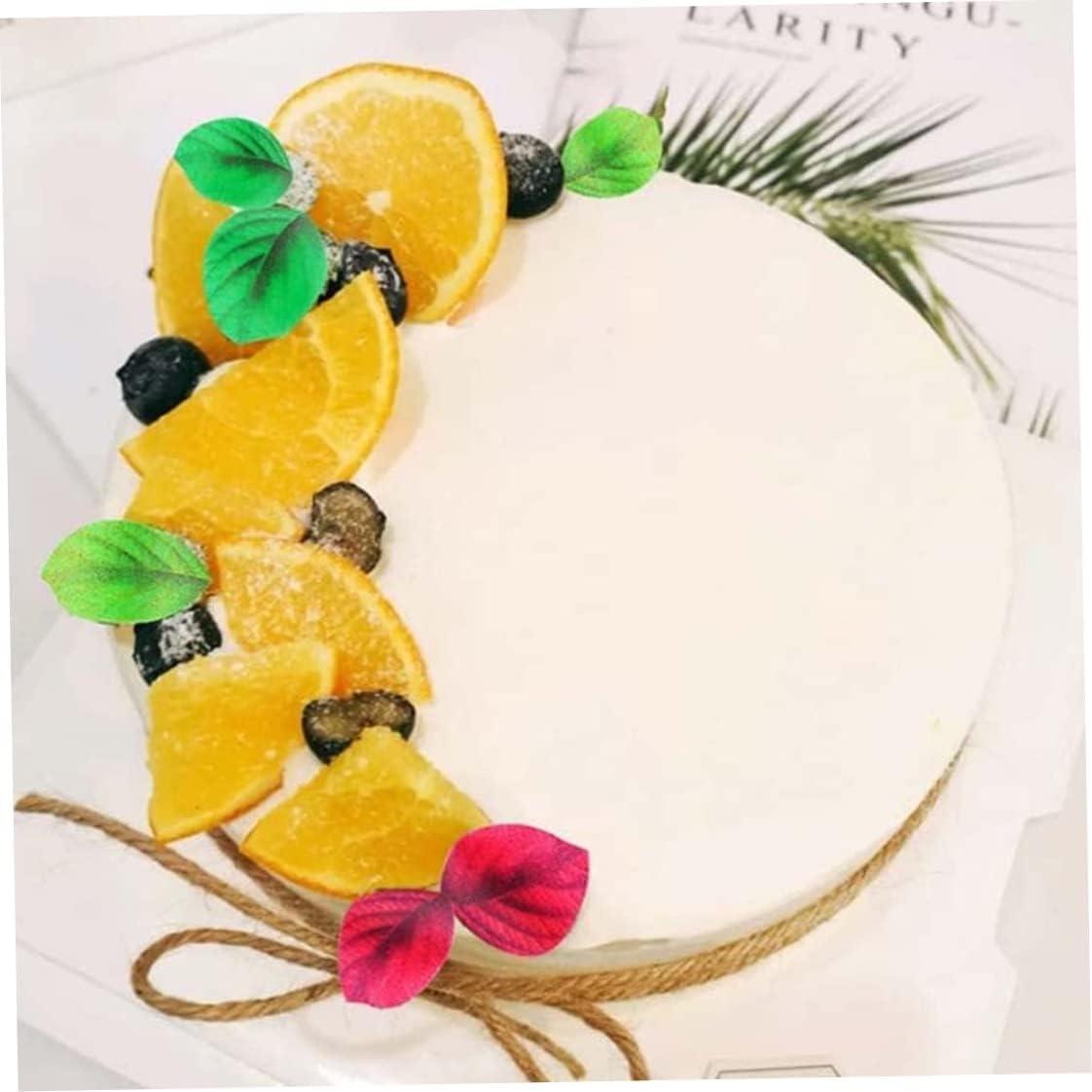 Christmas Green Leaves For Cupcake Toppers Leaf Rice Paper Wafer Paper ...