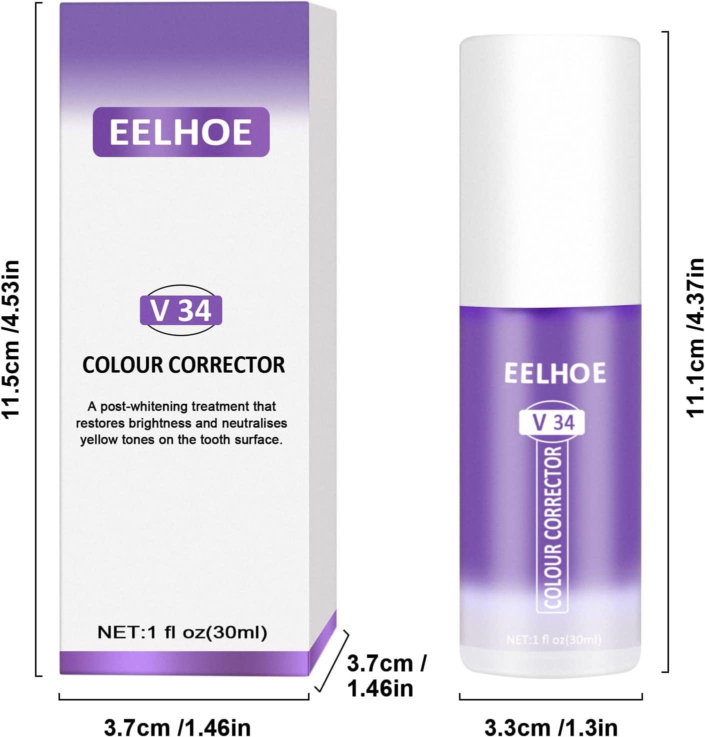 V34 Colour Corrector Teeth Whitening Toothpaste for Sensitive Teeth ...