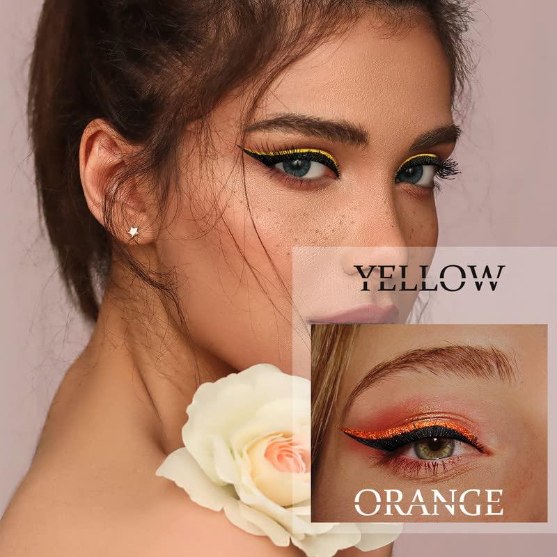 36 Pairs Glitter Eyeliner Stickers - Self-adhesive Eye Line Strips for ...