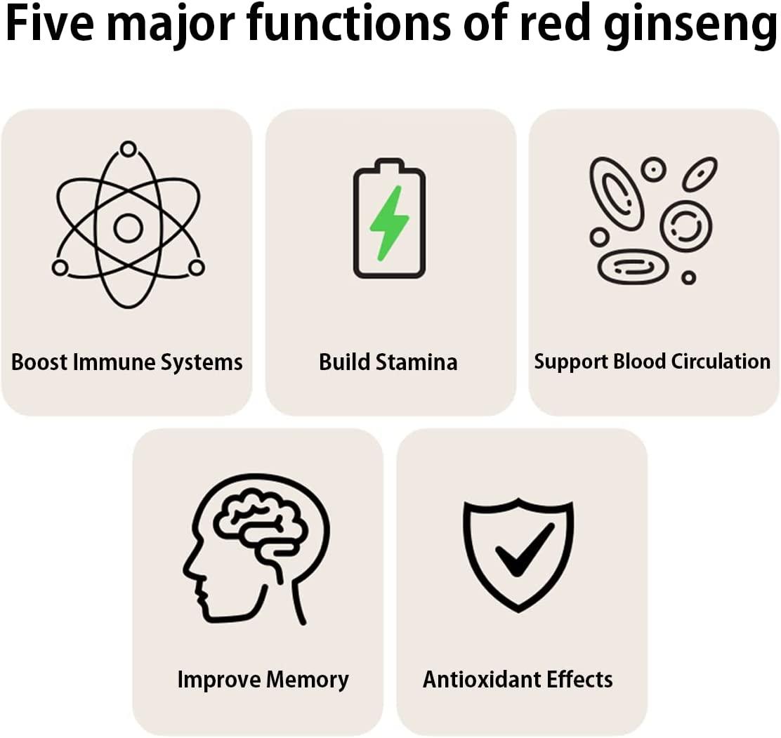 Prumwellness Korean Red Ginseng Sticks 100-Pack - Premium Liquid ...