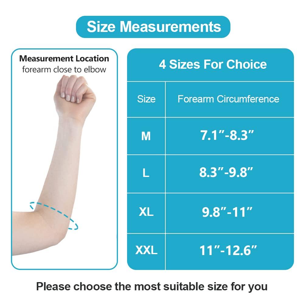 Post Surgical Compression Arm Rod - Medium Forearm Pressure Sleeve with ...