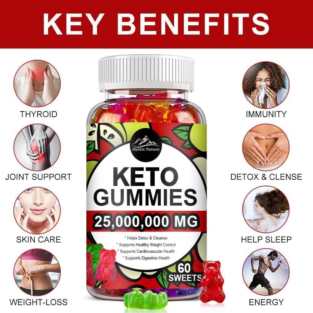 Keto Gummies Weight Loss | 60 Gummies | High Strength Apple Cider ...