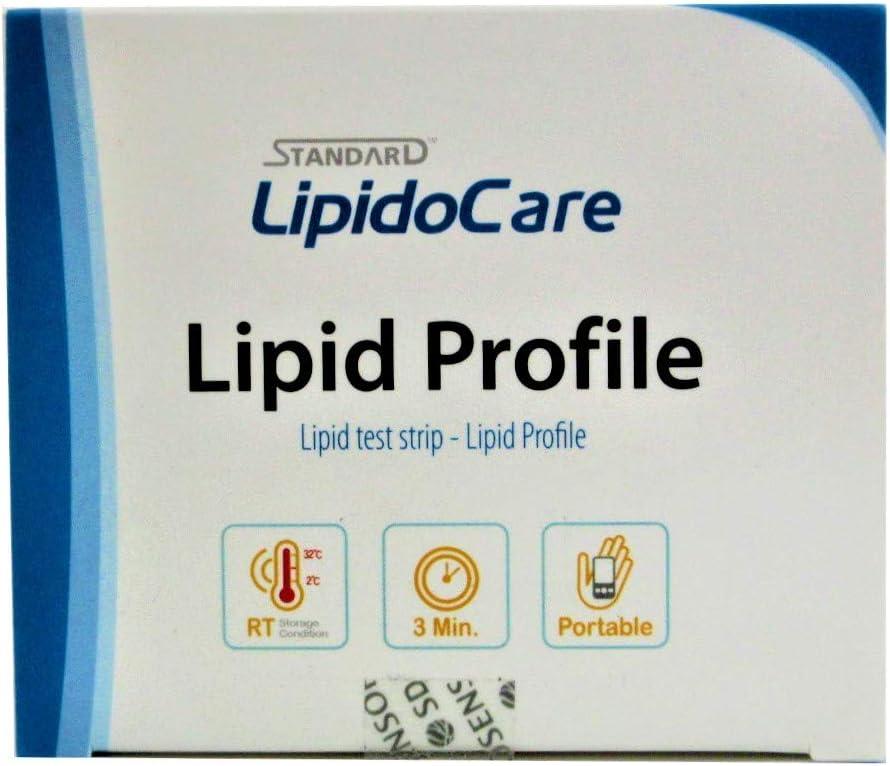 LipidoCare Meter + Lipid Profile Test Strips + Blood Glucose Test ...