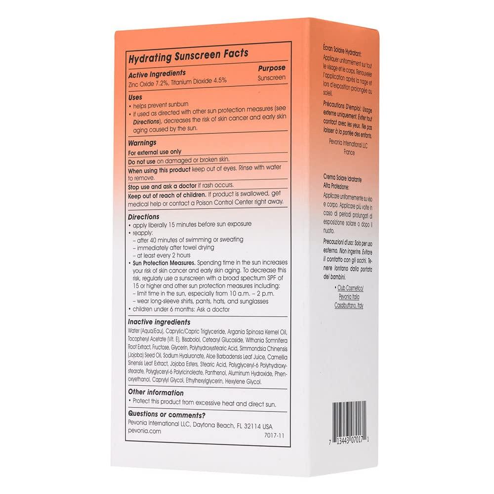 Pevonia Hydrating Sunscreen SPF 40 UVA/UVB + Bluelight Shield - 5g ...