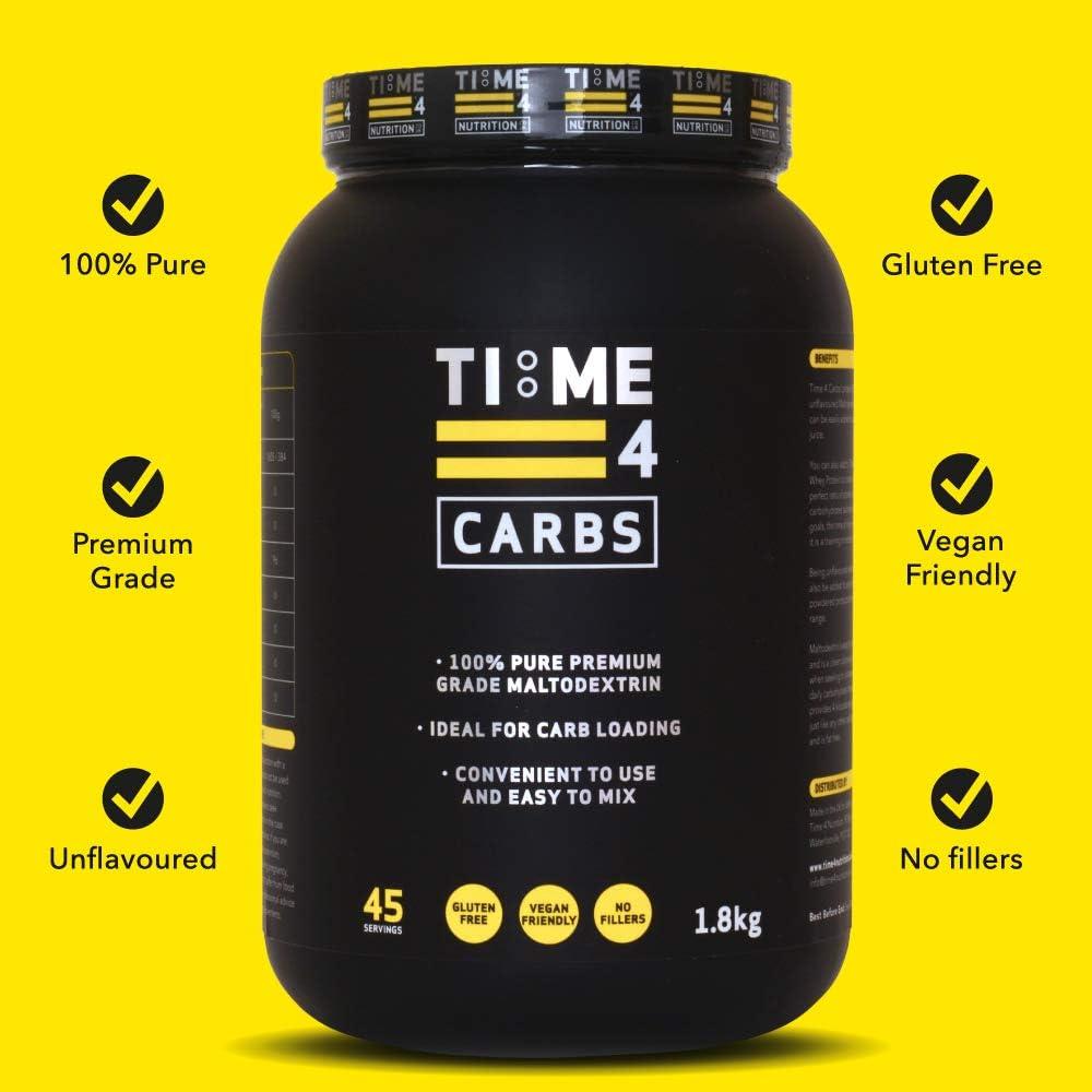 Time 4 Carbs 1.8kg Maltodextrin Powder - High Calorie Vegan ...