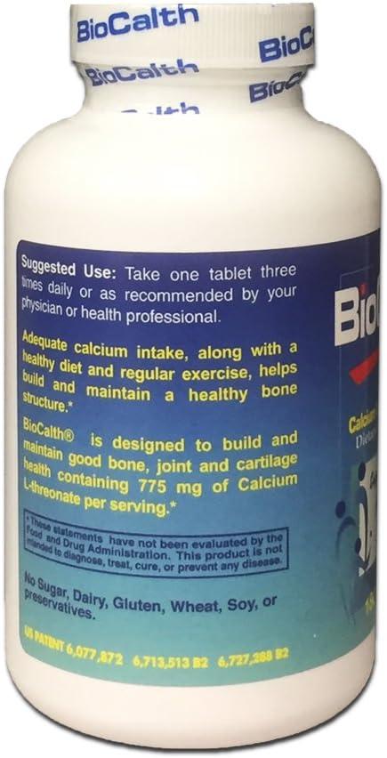 BioCalth Chewable L-Threonate Calcium Tablets - Strawberry Flavor | Buy ...