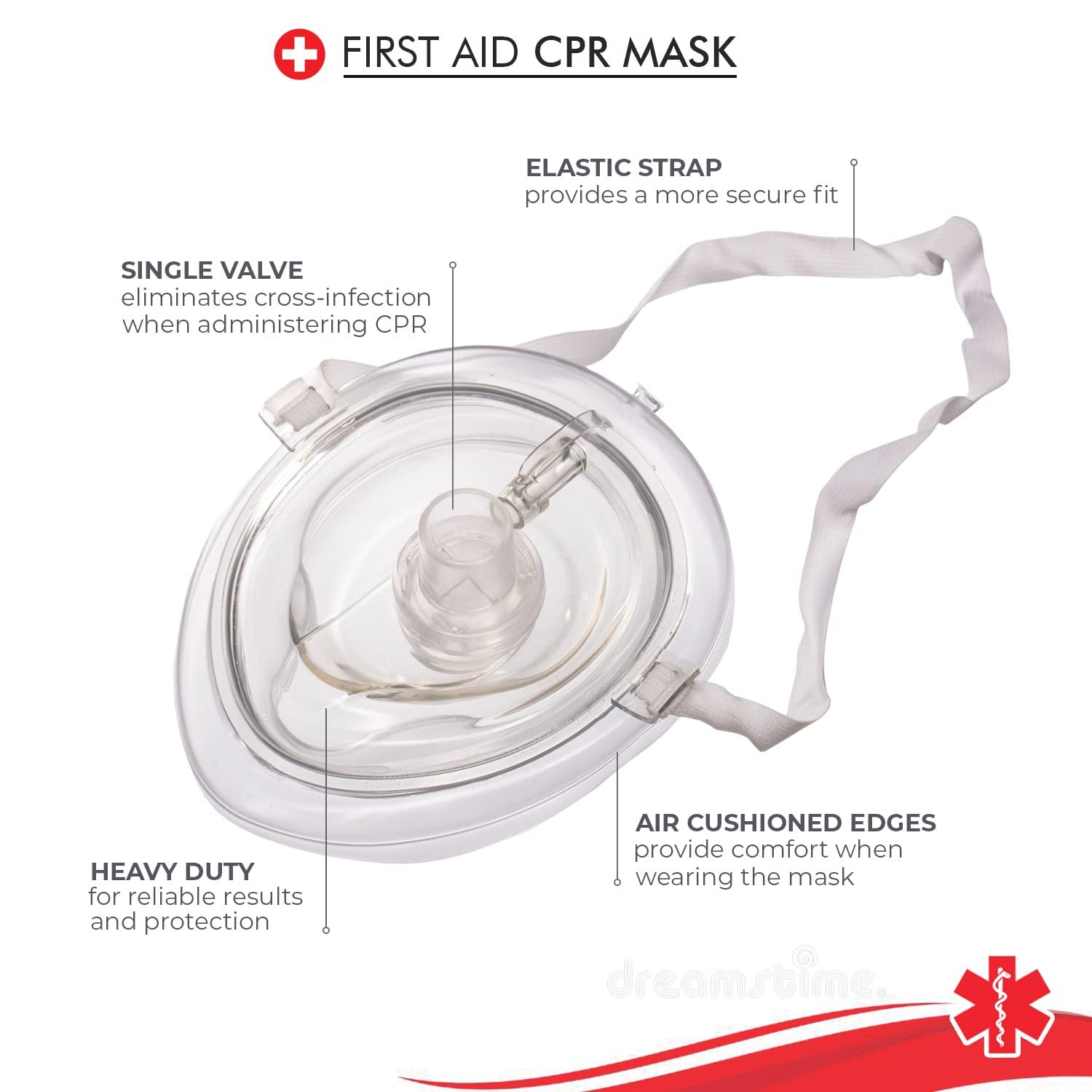 NOVAMEDIC Adult and Child CPR Rescue Mask with Detachable Single Valve ...