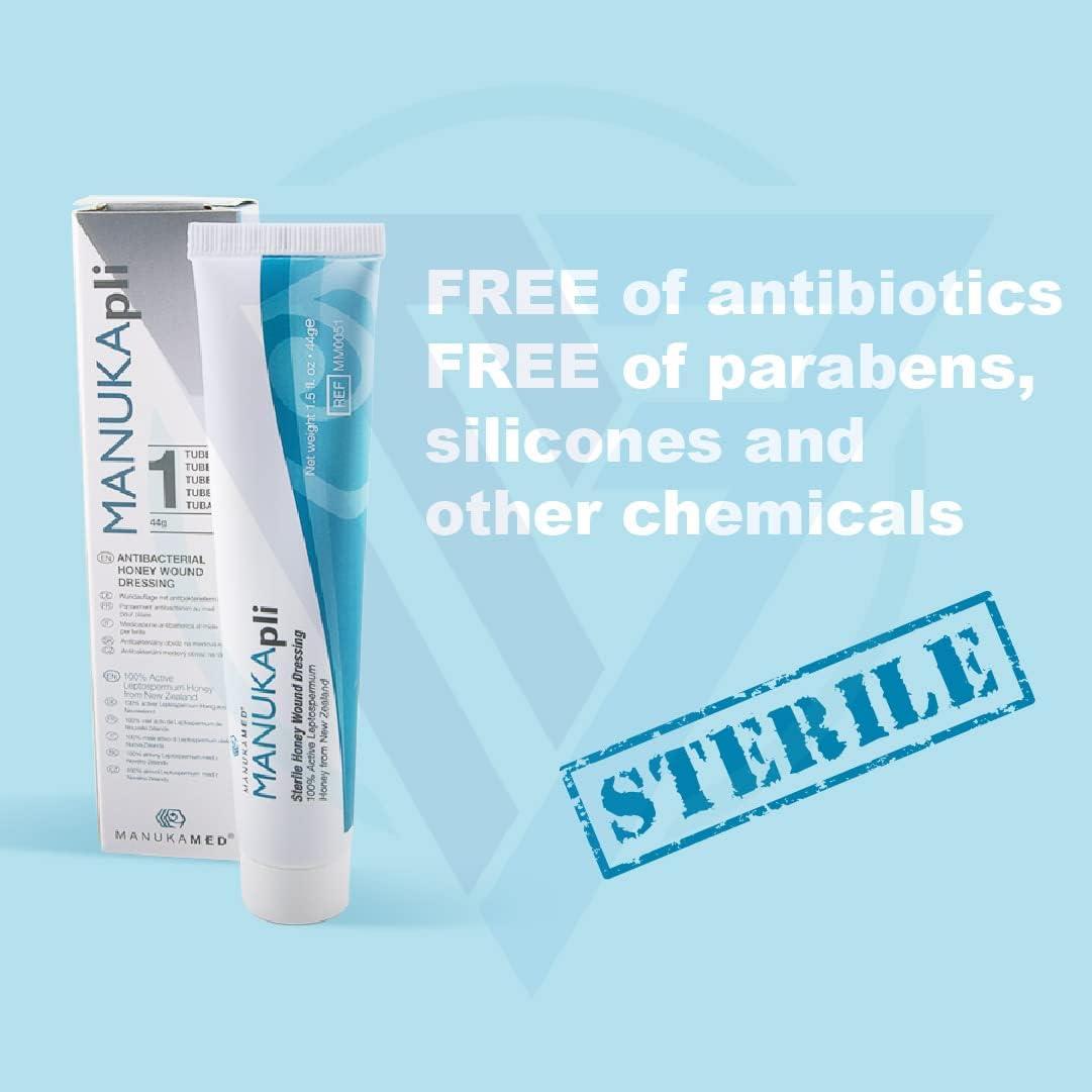 ManukaMed MANUKApli Sterile Wound Dressing with Pure Medical Manuka ...