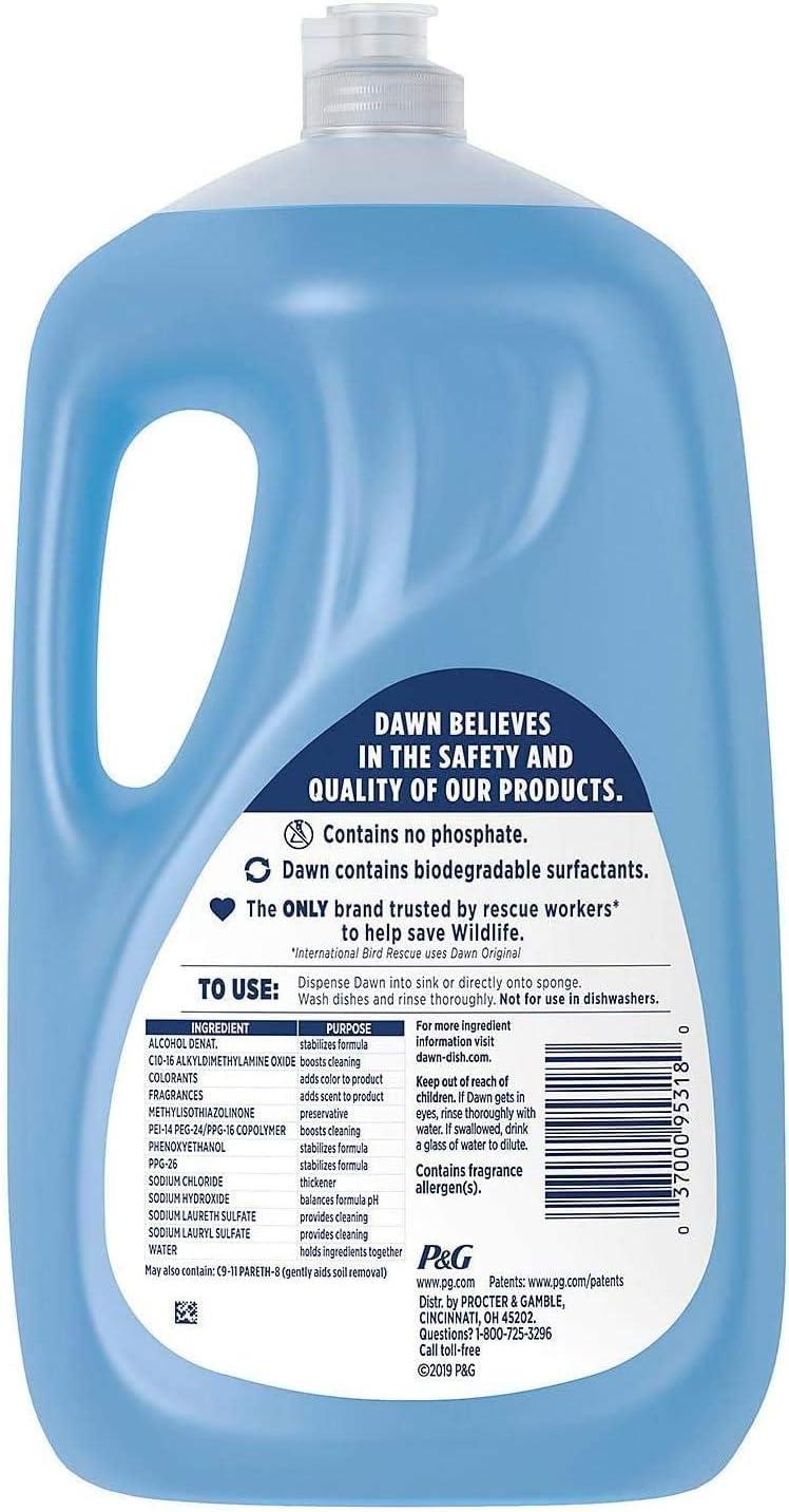 Dawn Ultra Dishwashing Liquid, Original Scent, 90 Fl Oz - Pack of 1 ...