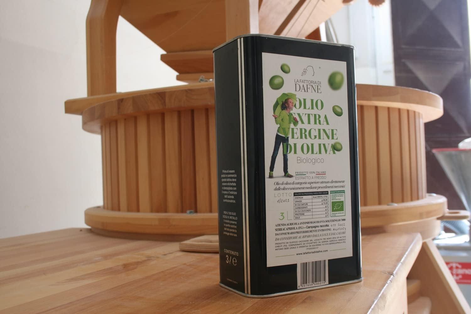 Organic extra virgin olive oil cold-pressed Evo oil Pack 2 cans of 3 ...