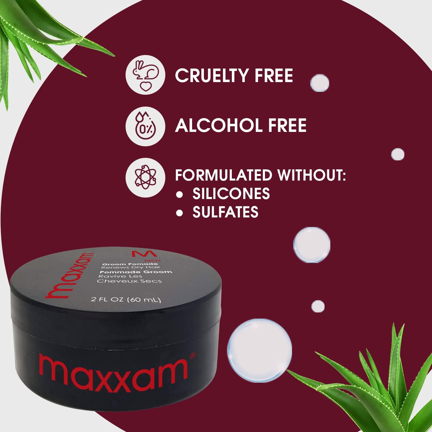HAIR CLUB Maxxam Groom Pomade for Men | Flexible Pliable Hold | Styling ...