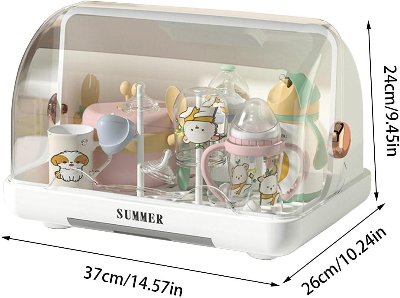 Calakono White Storage Box for Baby Bottles - Efficient Organization ...