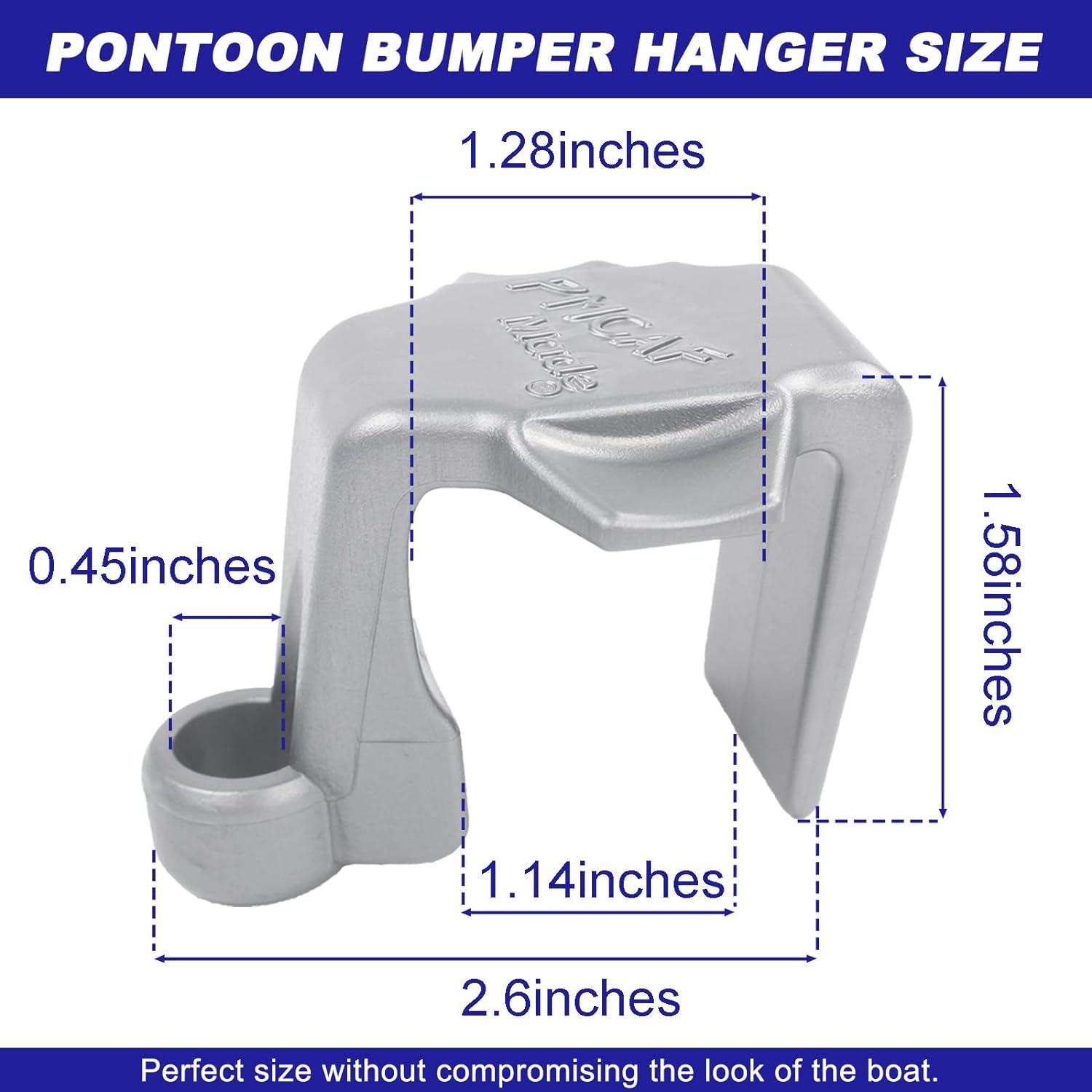 4 Pack Pontoon Boat Square Rail Mount Fender Bumper Hanger/Adjuster ...