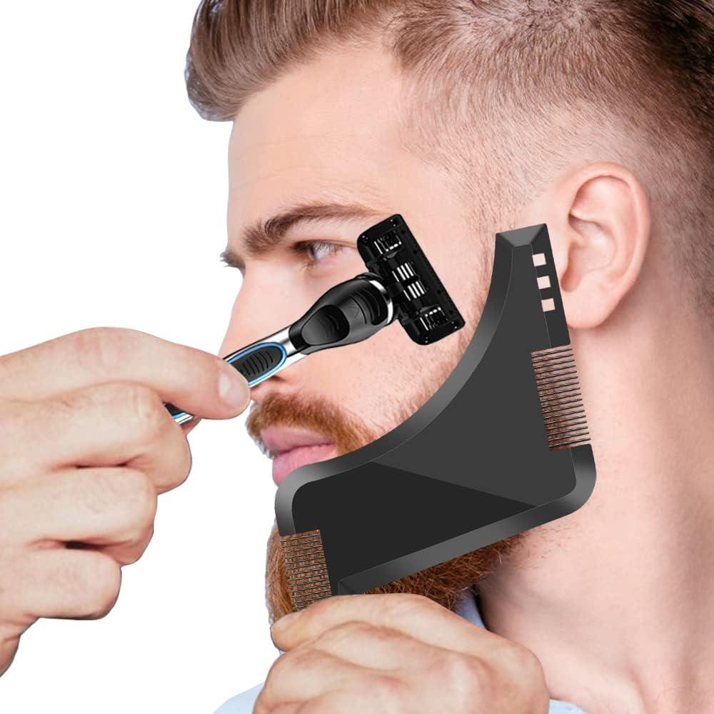 Accessotech Beard Styling Shaping Template Comb Barber Tool Symmetry ...