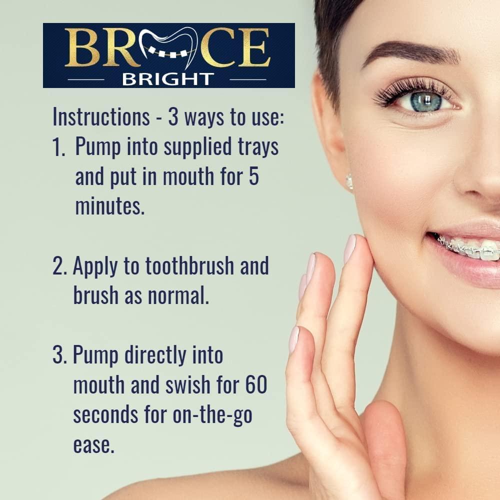BraceBright Foam Cleanser: For Metal, Clear & Ceramic Braces | Teeth ...