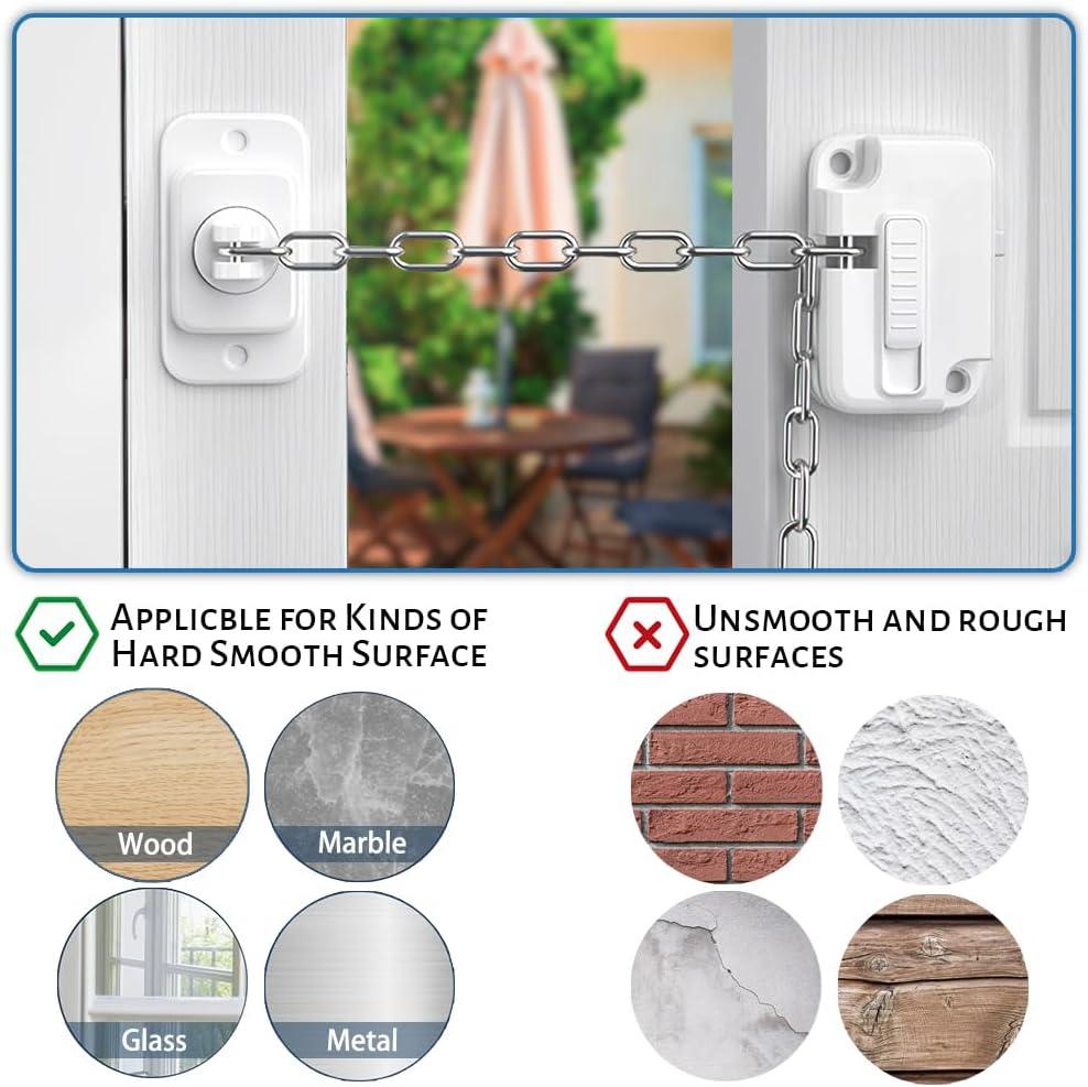 2pcs Self-Adhesive Upvc Window Locks for Child & Pet Safety ...