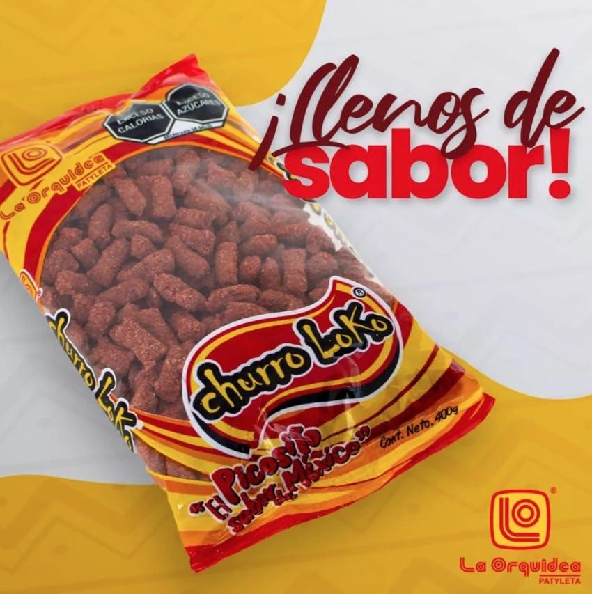 Churro Loko Tamarindo Flvd Mexican Candy - Fruita Chile & Sal Tiritas ...