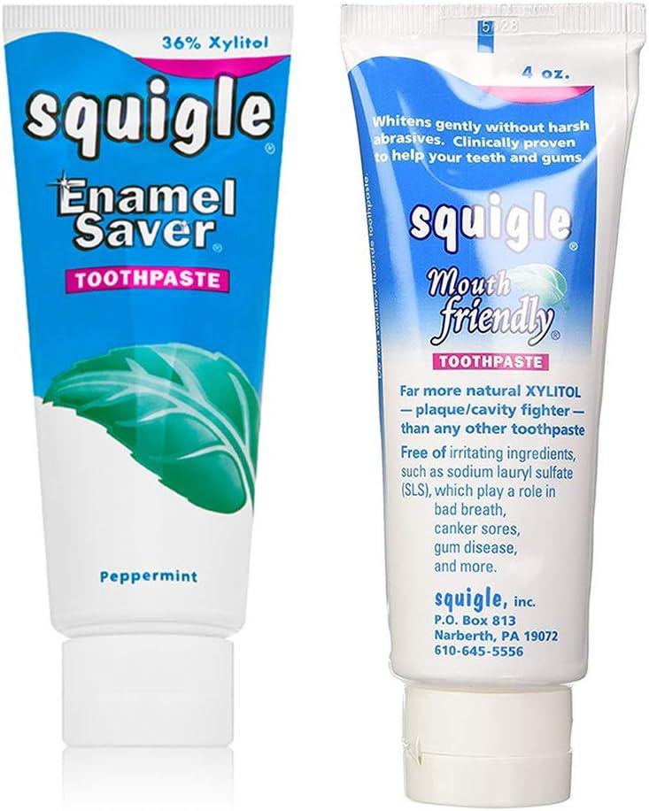 Squigle Enamel Saver Toothpaste - Canker Sore Prevention & Treatment ...