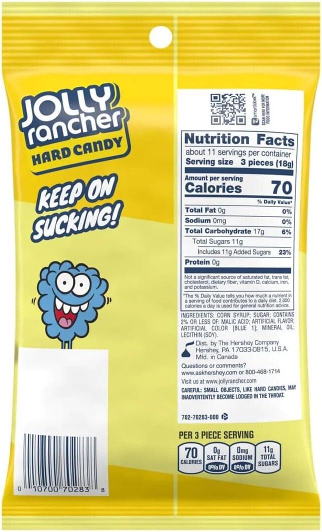 American Hard Candy Blue Raspberry Hard Candy Sweets Bag American Candy ...