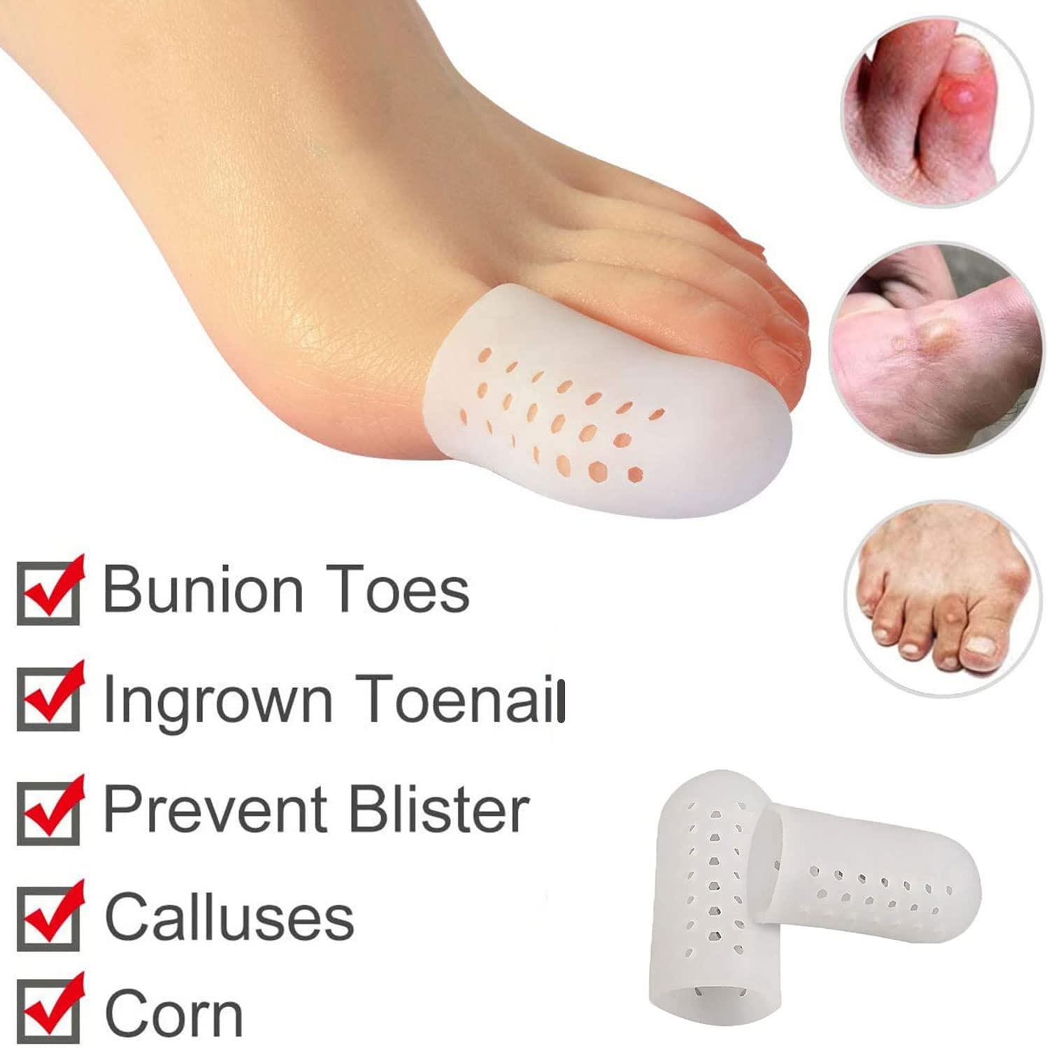 Pedimend Big Toe Tubular Dressing Bandage Caps - 3 Pairs for Nail Off ...