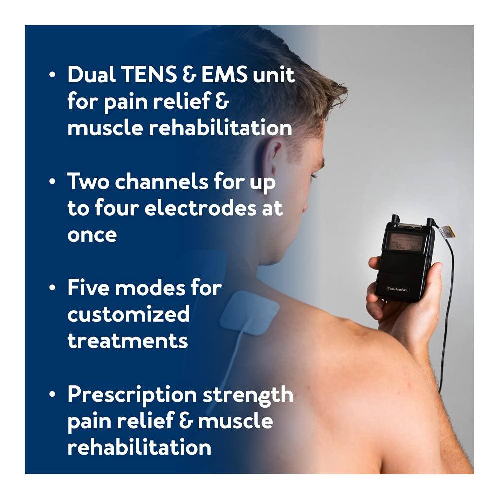 Roscoe Medical TENS Unit and EMS Muscle Stimulator - Clinical Strength ...