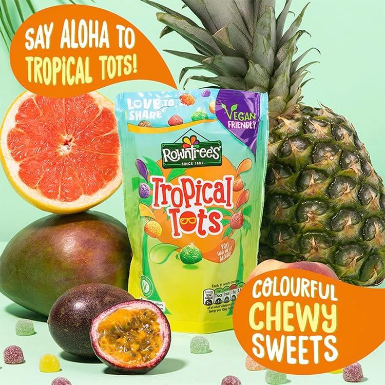 Rowntree's Tropical Tots Vegan Sweets 140g | Sharing Bag | Buy Online ...